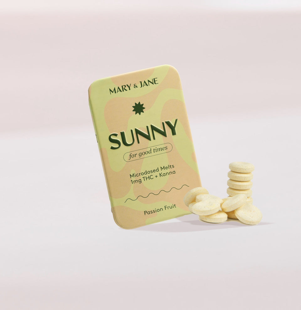 Sunny Melts | 1mg Microdosed THC & Kanna Edibles